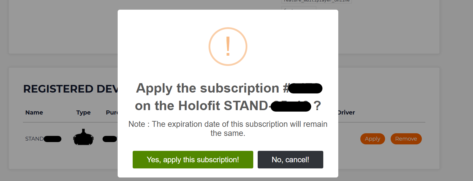 My subscription is active and the headset is registered but still no ...