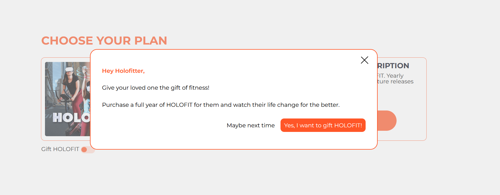 How to gift HOLOFIT? - HOLOFIT by Holodia